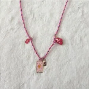 Jewelry | 515 Must Bundle Pink Charm Cord Necklace With Sun And Animal ...